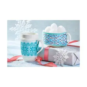 TAG Alpine Sweater Soup Mug Turquoise Bone China Drinkware