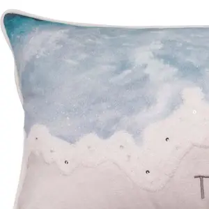 C&F HOME Take Me To The Ocean Phrase Cotton Blend Accent Pillow 12" X 24