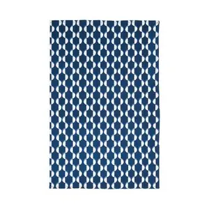 CAROL & FRANK Wavy Dot Towel - Blue