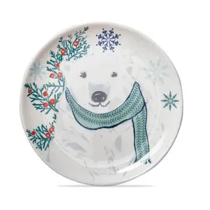 TAG Alpine Glow Multicolor Ceramic Appetizer Plate - Multicolored
