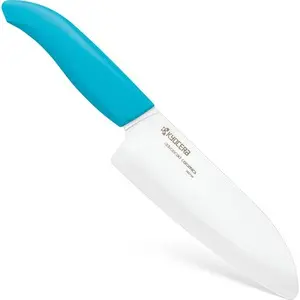 KYOCERA Revolution Ceramic 5-1/2 Inch Santoku Knife - Blue