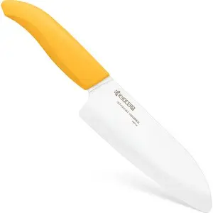 KYOCERA Revolution Ceramic 5-1/2 Inch Santoku Knife - Yellow