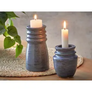 TAG Azula Large Tealight Taper Holder Ceramic Candle Decor