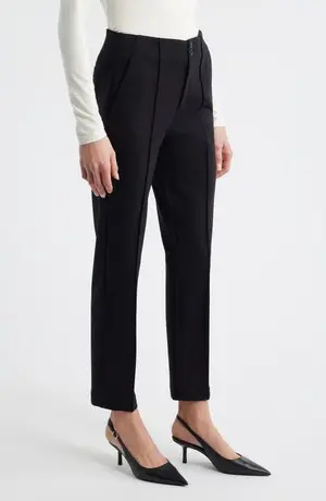 LIVERPOOL Pintuck Pleat Front Slim Leg Trousers