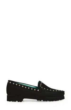 Robert Zur Diane Studded Loafer - Black