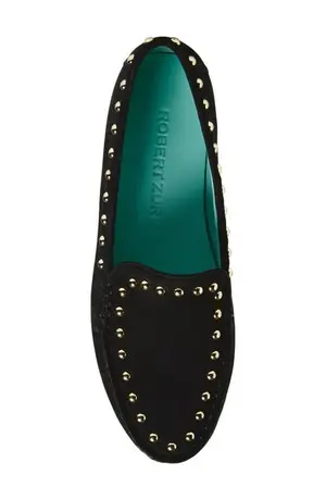 Robert Zur Diane Studded Loafer - Black