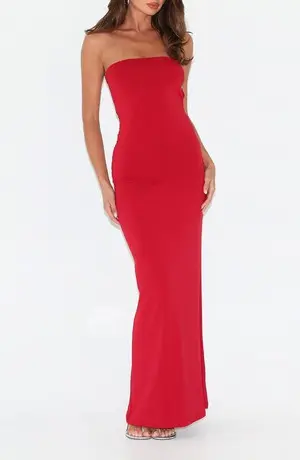 TIGER MIST Daniela Strapless Maxi Dress