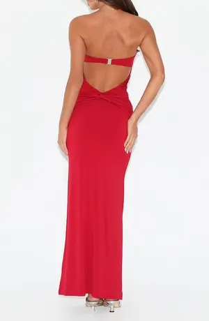 TIGER MIST Daniela Strapless Maxi Dress