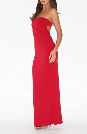 TIGER MIST Daniela Strapless Maxi Dress