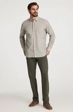 34 Heritage Charisma Relaxed Straight Leg Coolmax Twill Pants - Peat Coolmax