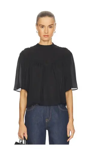 Women's Sheer Peasant Blouses