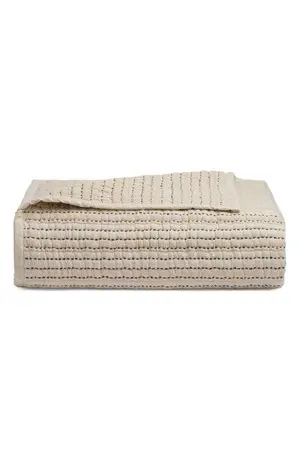 CRANE HOME Coastal Stitch Quilted Bedspread - Beige