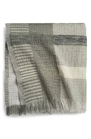 CRANE HOME Zen Garden Plaid Throw - Green