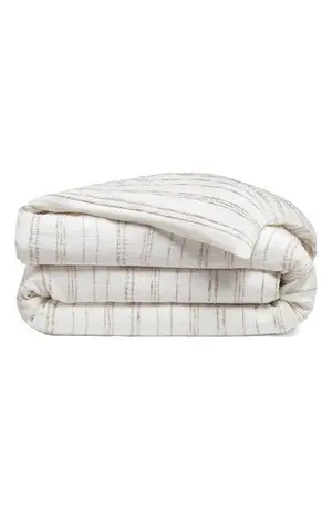 CRANE HOME Beige Stripe Duvet Cover - White Beige Stripe