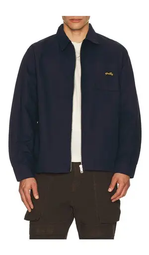 STAN RAY Zip Shirt In Navy
