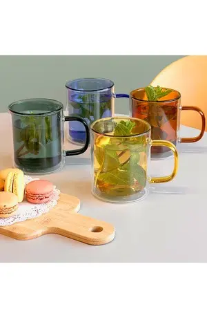 CLOUDNOLA Cubo Set Of 4 Double-wall Mugs