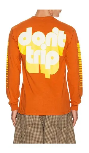 FREE & EASY Apres Long Sleeve Tee In Orange