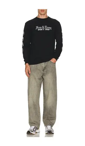 FREE & EASY On Hood Long Sleeve Tee