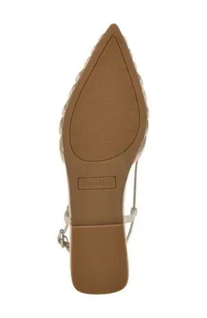 Calvin Klein Slingback Flats - Ivory