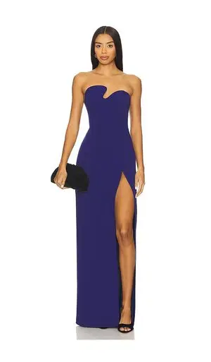 Amanda Uprichard Strapless Puzzle Gown - Galactic