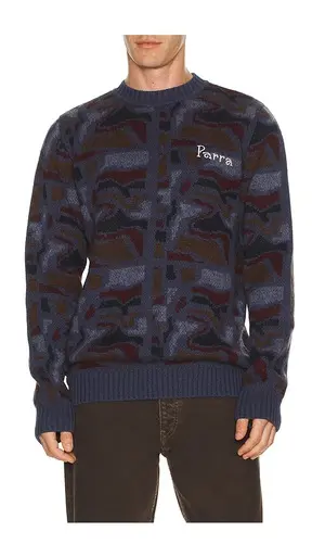 PARRA Repeat Ftp Booster Knitted Pullover