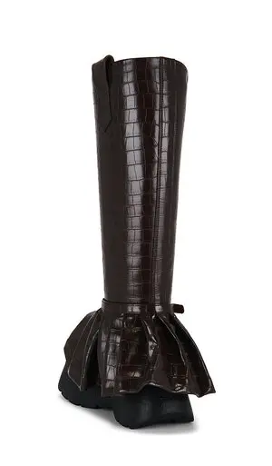 GANNI Kat Platform Boot - Brown