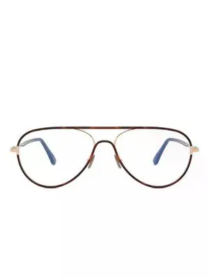 TOM FORD Full-rim Pilot Glasses