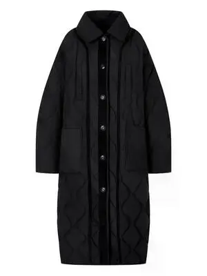 STUDIO TOMBOY Quilted Coat With Detachable Collar