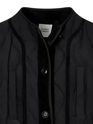 STUDIO TOMBOY Quilted Coat With Detachable Collar