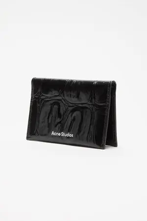 Acne Studios Folded Leather Wallet - Black
