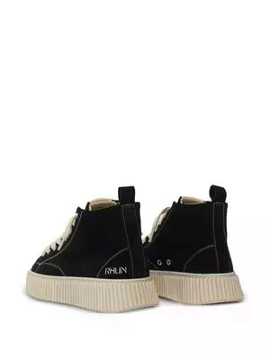 RHUN High-top Fluted-sole Sneakers