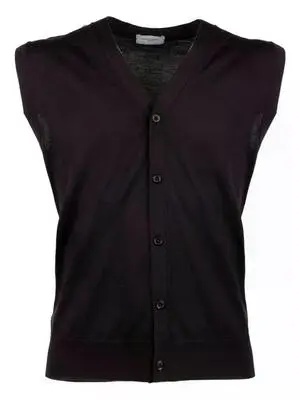 PAOLO PECORA Button Sleeveless Vest