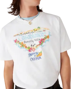 Casablanca Los Angeles Store Short Sleeve T-shirt