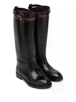 DURAZZI MILANO Round-toe Belted Boots