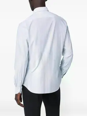 XACUS Long-sleeve Striped-pattern Shirt - White