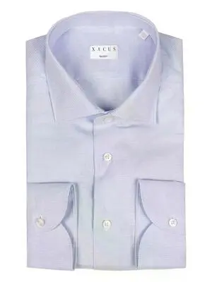 XACUS Buttoned Patterned Shirt - Blue