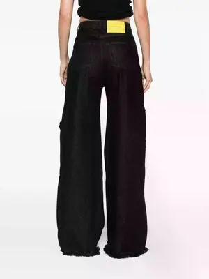 MARQUES' ALMEIDA Embellished Frayed Hem Jeans