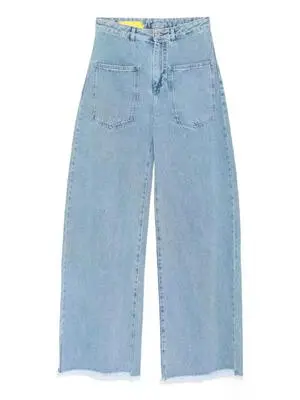 MARQUES' ALMEIDA Wide Leg Jeans With Patch Pockets