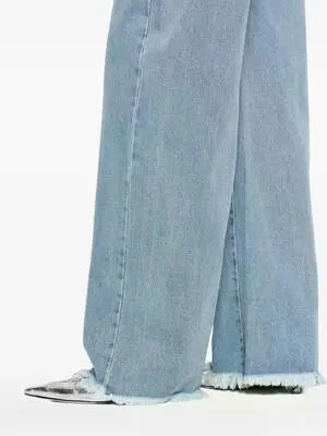 MARQUES' ALMEIDA Wide Leg Jeans With Patch Pockets