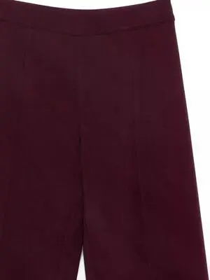 MRZ Seam Detail Wool Trousers - Red