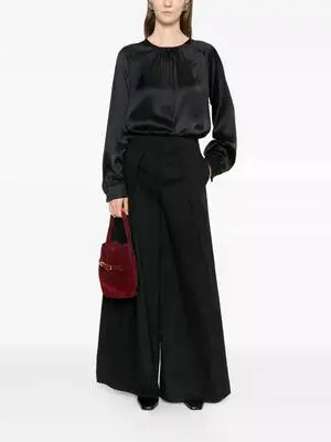 Karl Lagerfeld Pleated Wide Leg Trousers