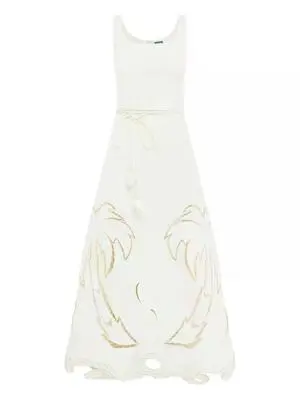 LEO LIN Serafina Appliqué Maxi Dress