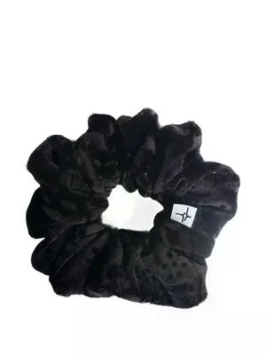 SPARK LE MONDE Velvet Spotted Scrunchie - Black