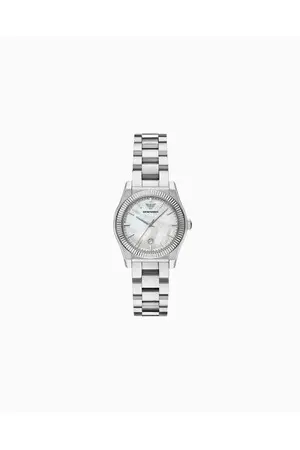 Emporio Armani Three-hand Stainless Steel Watch - Red