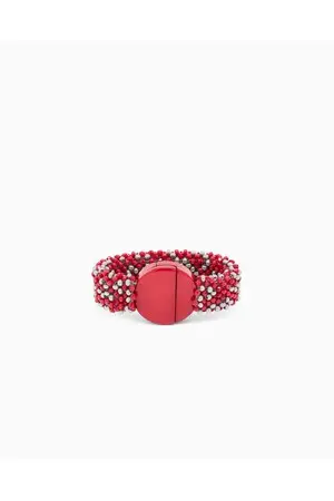 Giorgio Armani Bohemian Glass Bracelet - Red