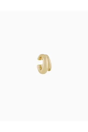 Emporio Armani Gold-tone Brass Earcuff - Red