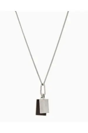 Emporio Armani Dog Tag Necklace - Red