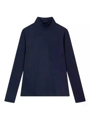 STUDIO TOMBOY High-neck Corduroy Sweater - Blue