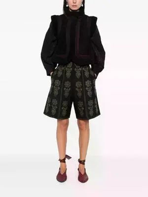 Antik Batik Floral Embellished Shorts
