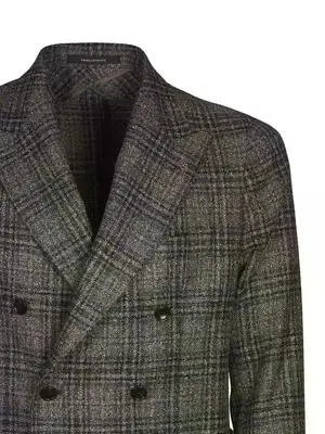 Tagliatore Double-breasted Check Suit Jacket